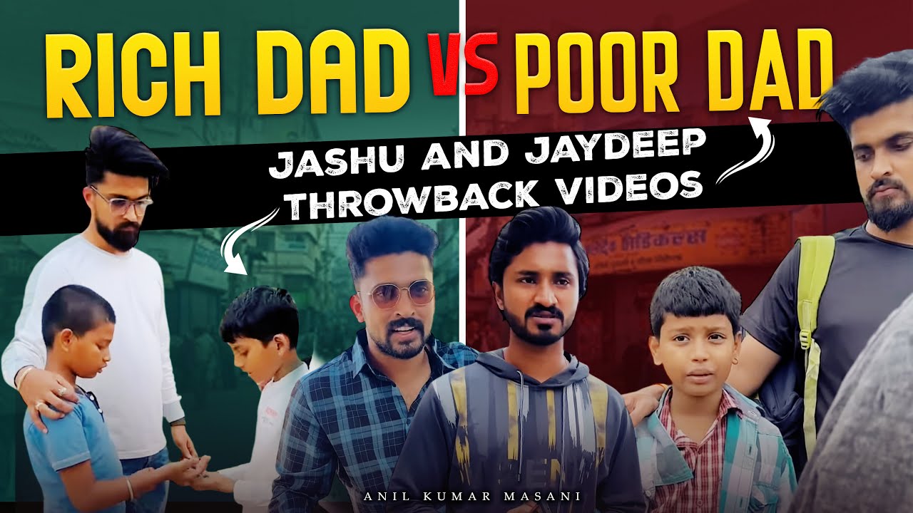 Rich dad vs poor dad jashu jaydeep throw back videos. #trending # ...