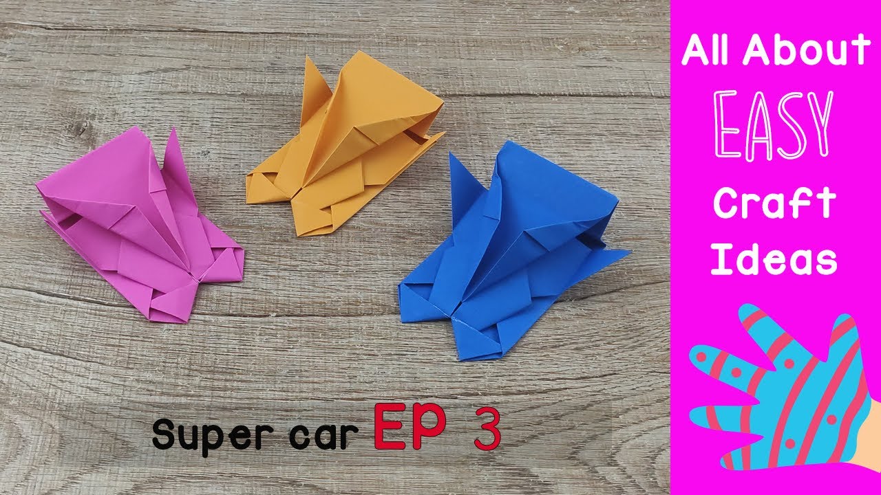 How To Make A Paper Racing SuperCar | How to make a paper car without ...