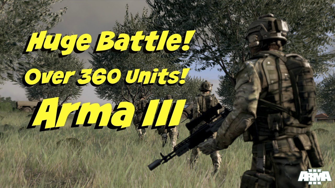 Arma 3 | Huge Epic Battle! | Over 360 units! | The Lag is REAL! - YouTube