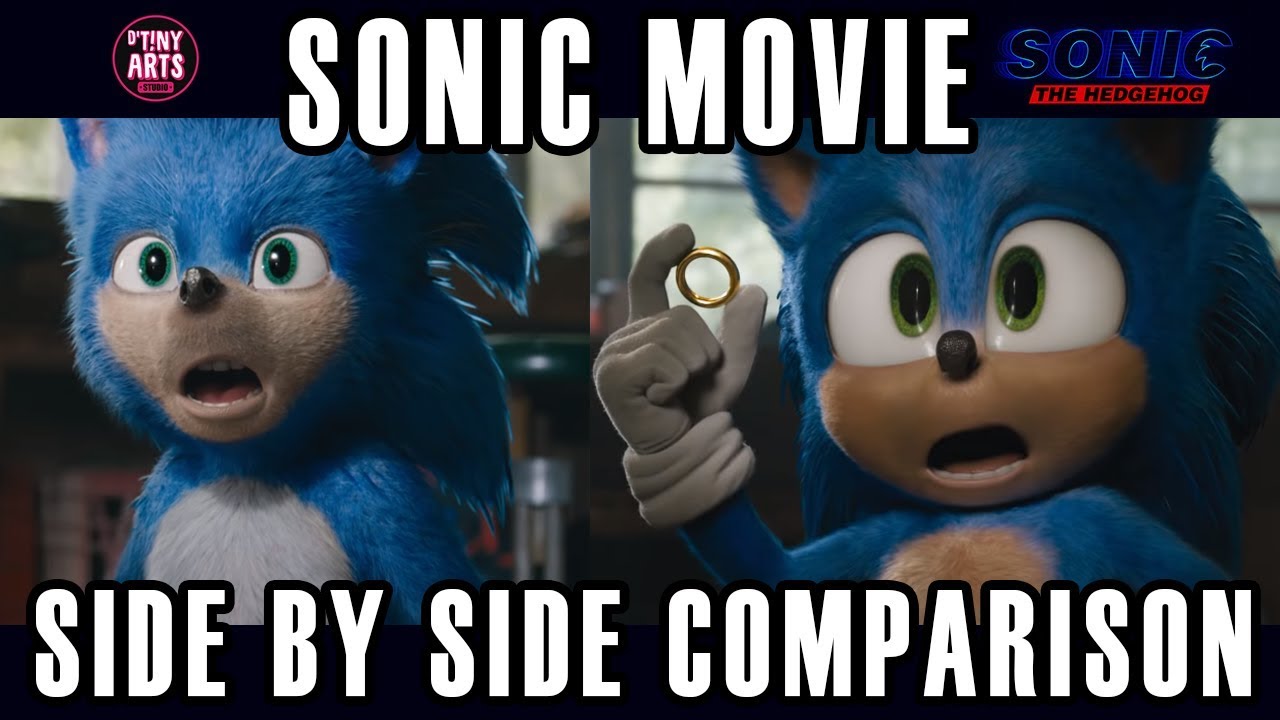 Sonic The Hedgehog - Trailer Comparison Side by Side (2020) - YouTube