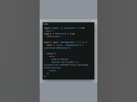 Simplify Your Code! Discover Context API #ReactJS - YouTube