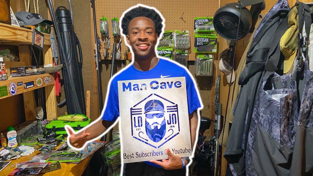 WHAT’S INSIDE LOJO'S FISHING MAN CAVE??? - YouTube