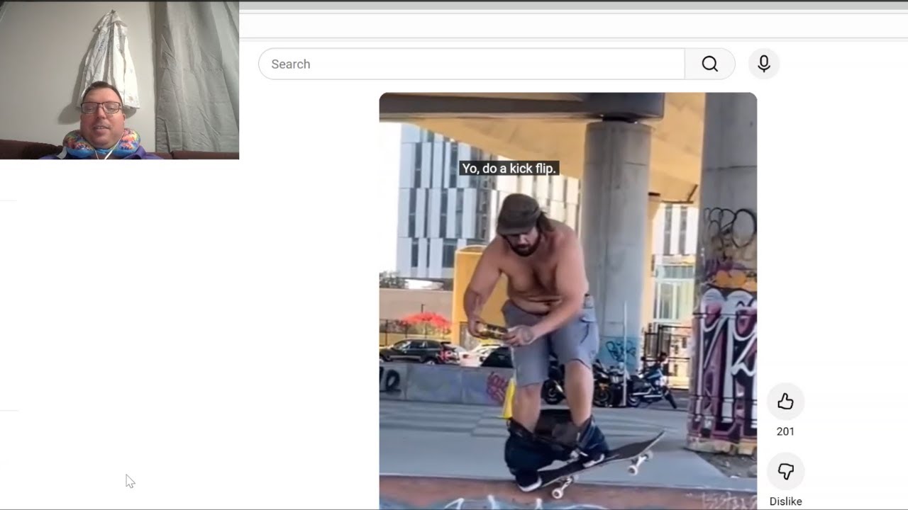 Tony Hawk "Yo, Do a kick flip" meme reaction - YouTube