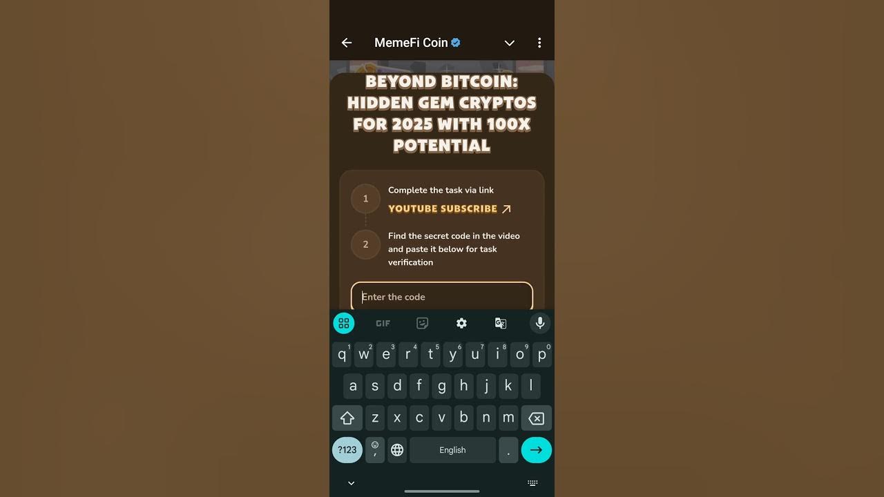 Memefi Video Code today | BEYOND BITCOIN: HIDDEN GEM CRYPTOS FOR 2025 WITH 100X POTENTIAL - YouTube