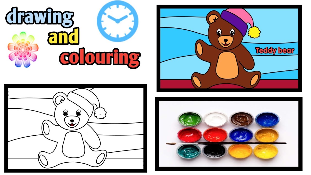 how to draw a picture | draw, paint and learn | easy drawing for kids ...