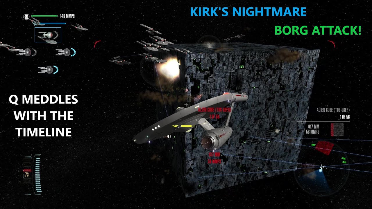 Kirk's Nightmare | Borg Cube Appears In TOS! | Q Meddles With The ...