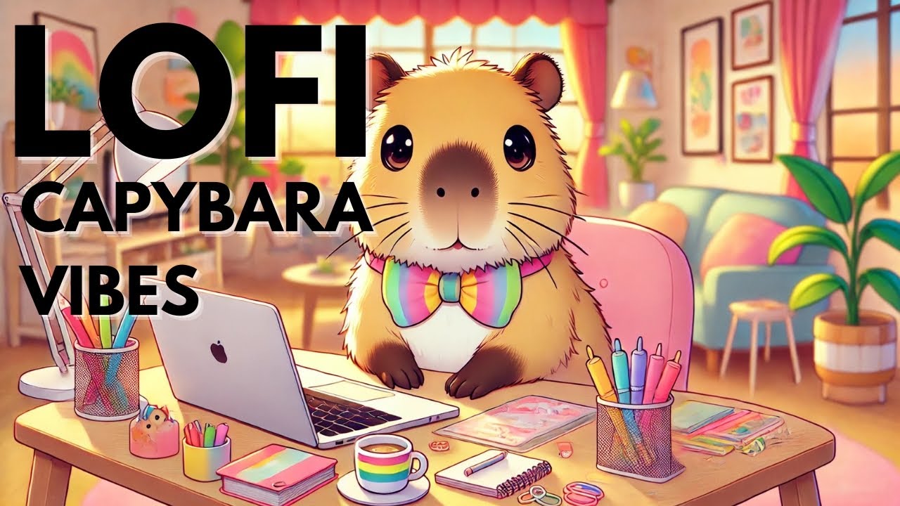 Capybara Chill Beats 🦦 | Relaxing Lofi Music for Study, Focus, or Chill ...