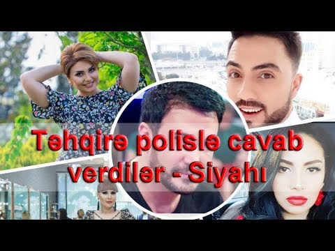 Təhqirə polislə cavab verən yerli məşhurlar