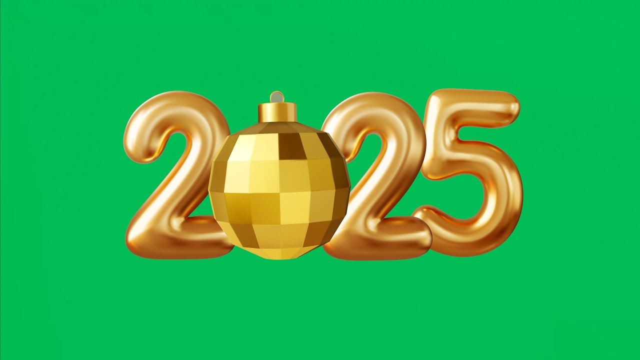 Green Screen 2025 New Year Animation | Global Kreators - YouTube