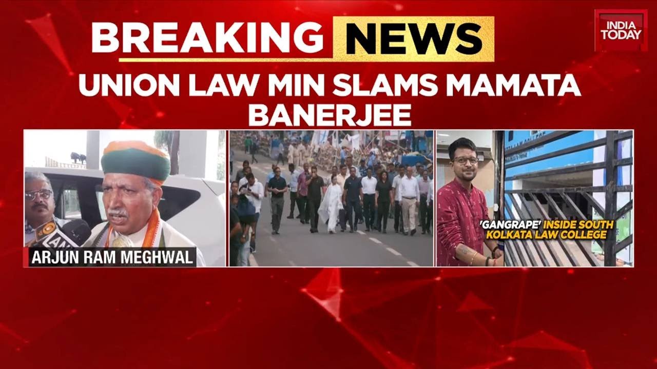 Union Law Minister Arjun Ram Meghwal Slams Mamata Banerjee Over Kolkata ...