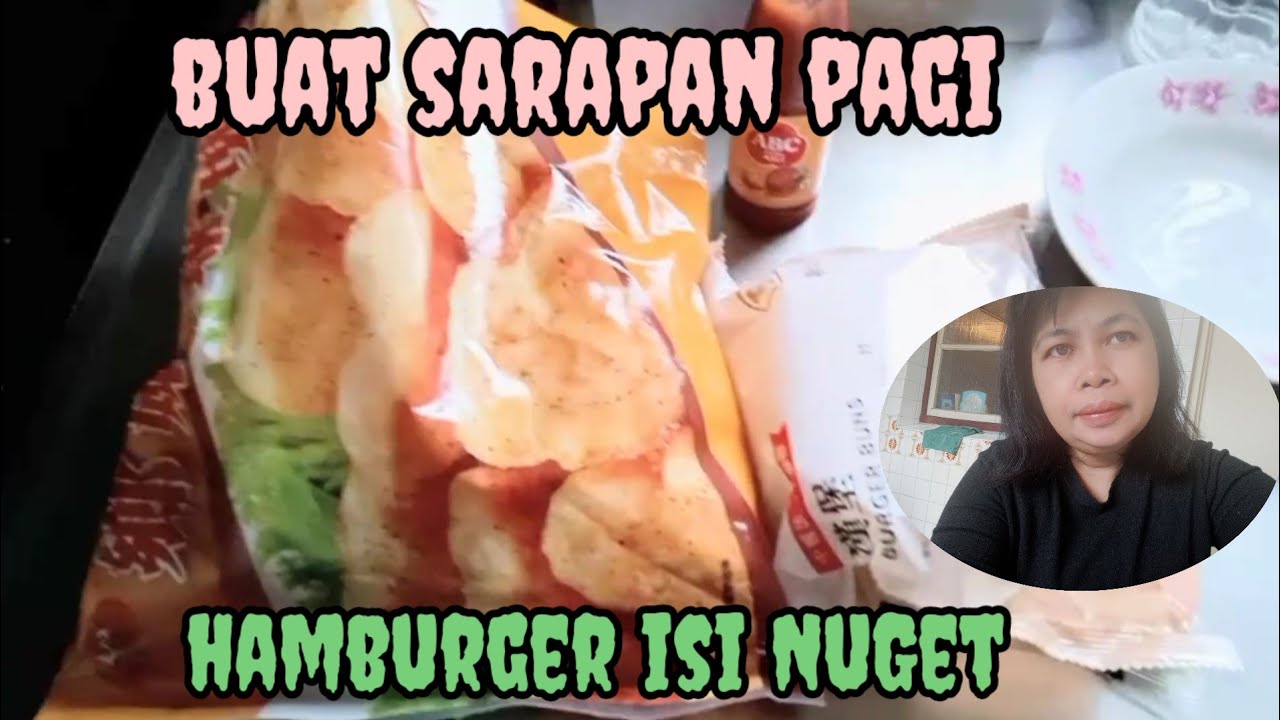 Buat sarapan pagi ‼️ hamburger isi NuGet enak dan simple - YouTube