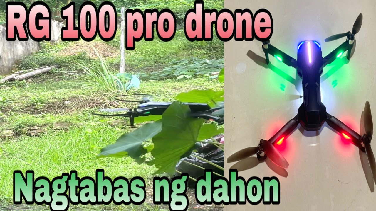 RG100 pro drone nagtabas nang dahon ng gabi - YouTube