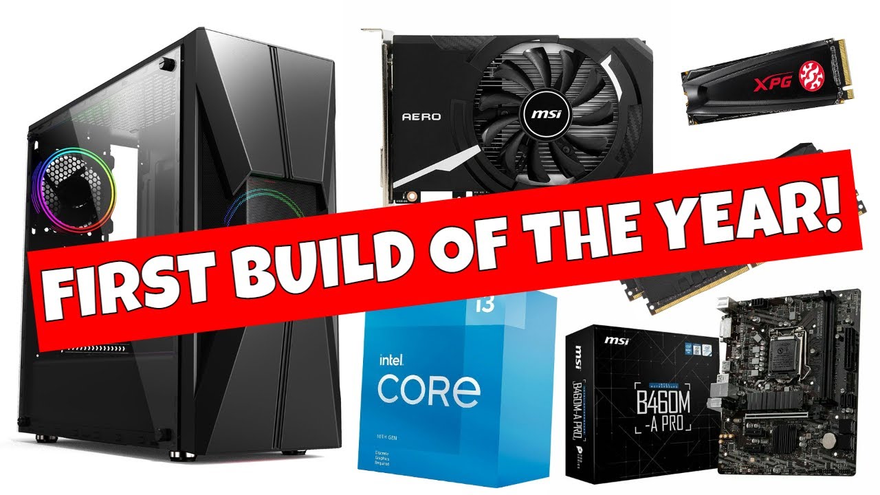 MEGA Budget Gaming PC Build Intel 10105F Sahara Black Alien Case £300 ...