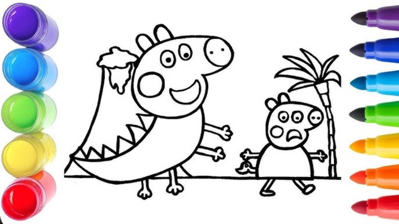 Peppa pig drawing ll How to draw peppa pig easy ll Drawing for ...
