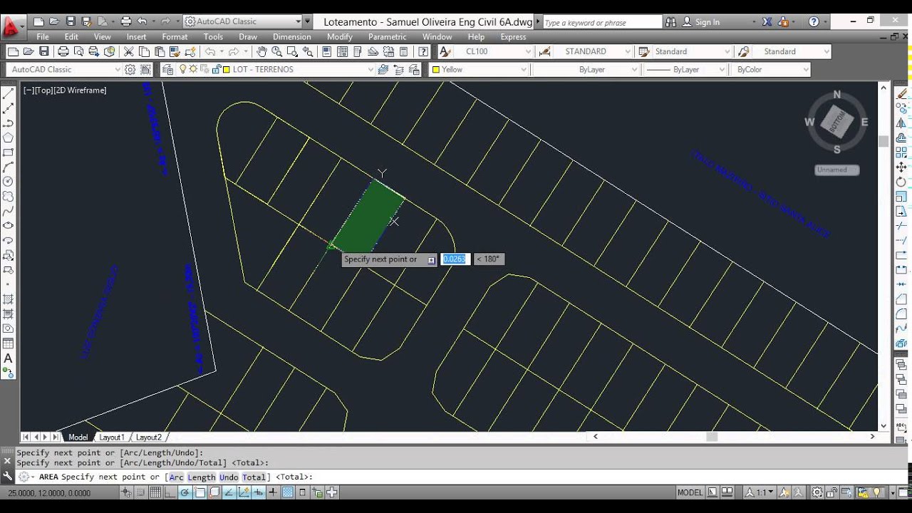 Desenhando raio em loteamentos (curva de rua) e comando Boundary - YouTube