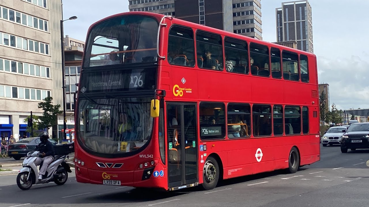 Volvo B9TL Wright Eclipse Gemini 2 Go Ahead London Metrobus WVL342 LX59 ...