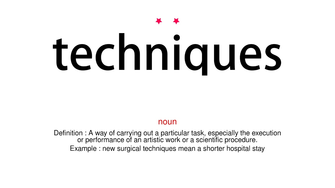 How to pronounce techniques - Vocab Today - YouTube