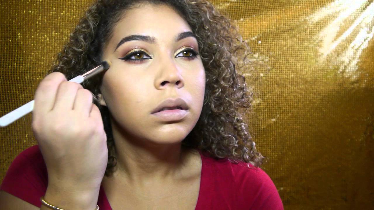 Golden Sparkle Birthday Glam By Alexandra Lorenne - YouTube