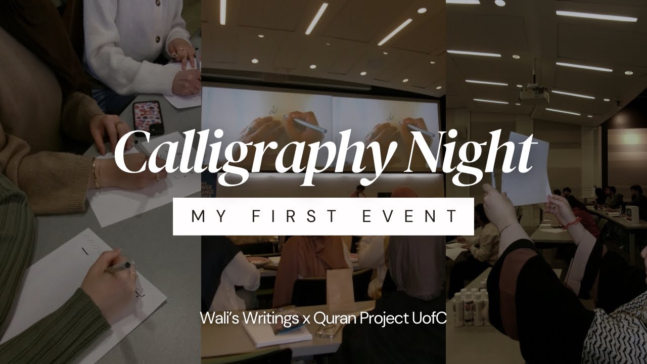 Teaching Calligraphy At University of Calgary || Wali’s Writings x Quran Project - YouTube