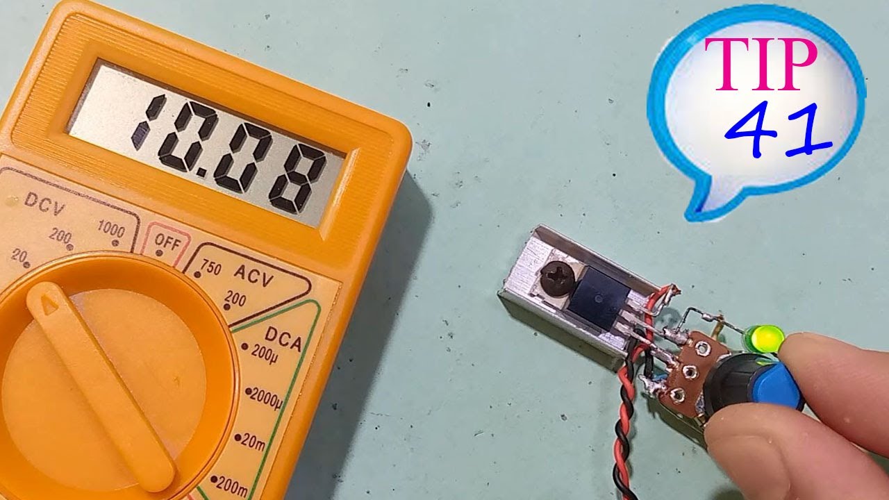 TIP 41c|How to make Voltage Regulator Using Tip 41c Transistor|Tip 41c ...