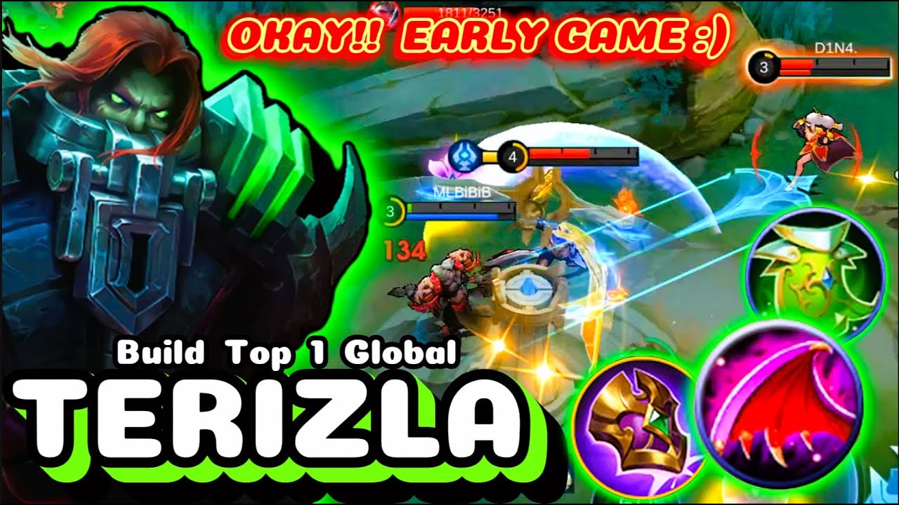 OKAY! EARLY GAME 😈 TERIZLA BEST OF TEAM5 ( TERIZLA EXP-LANE ) BUILD TOP ...