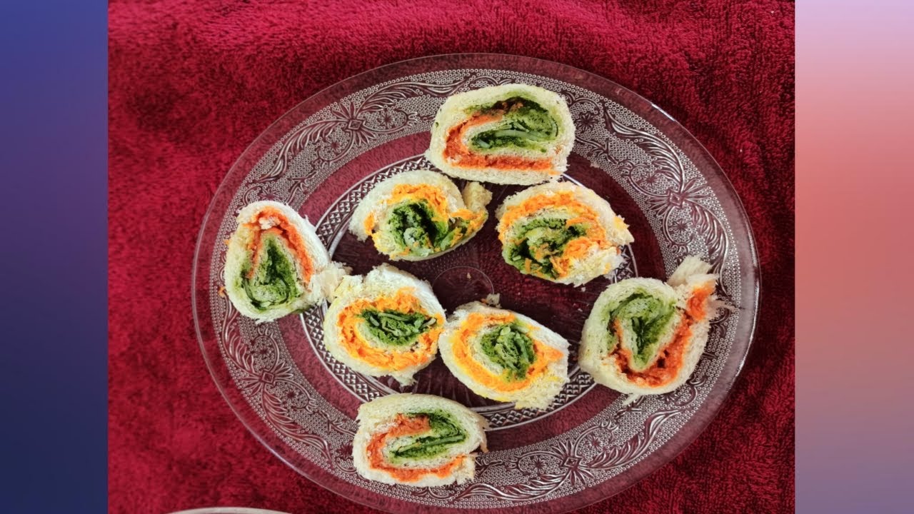 swirl sandwich / independence day special / kids snack /veg sandwich ...