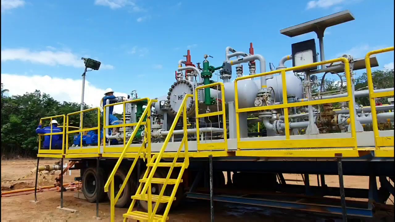 Gas in sumur TDN.01 - YouTube