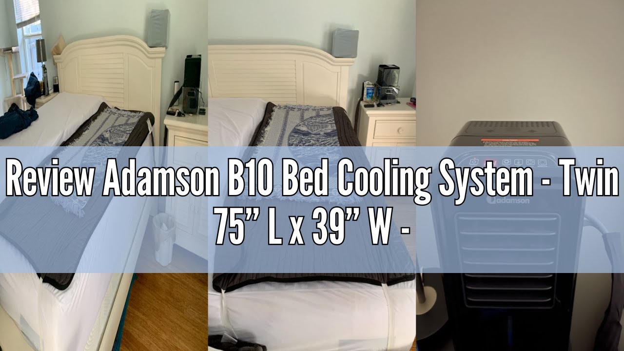 Review Adamson B10 Bed Cooling System - Twin 75” L x 39” W - New - 100% ...