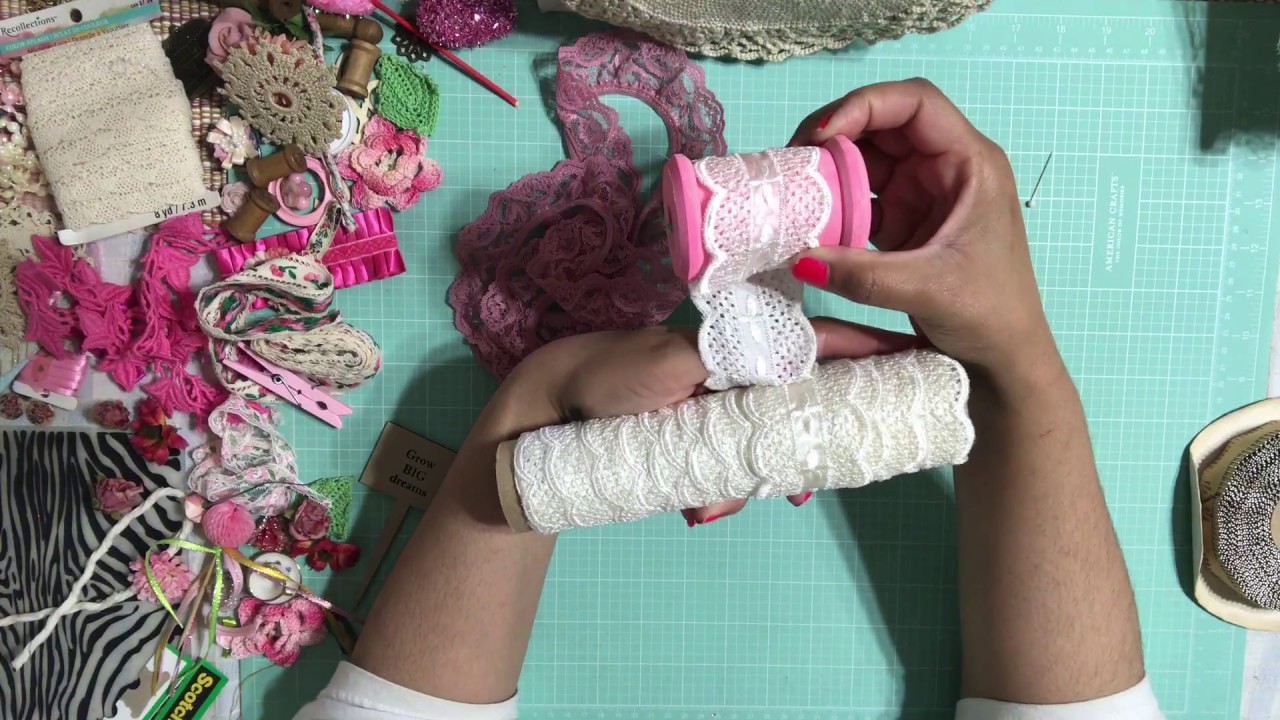 Altered Wooden Thread Spool for Happy Mail - Shabby Chic - DIY Crafts ...