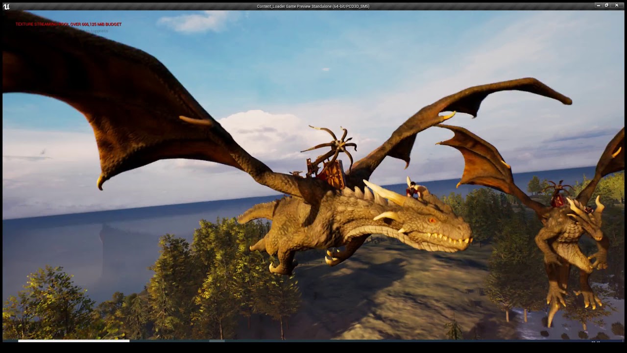 Unreal Engine: Dragon Vehicle Test 1 - YouTube
