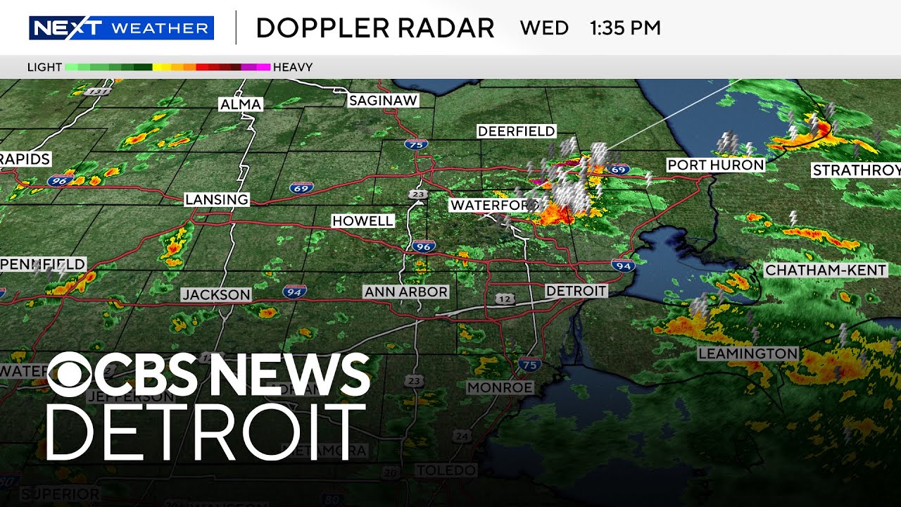 Watch Live: Tracking heavy rain in Southeast Michigan on Wednesday ...