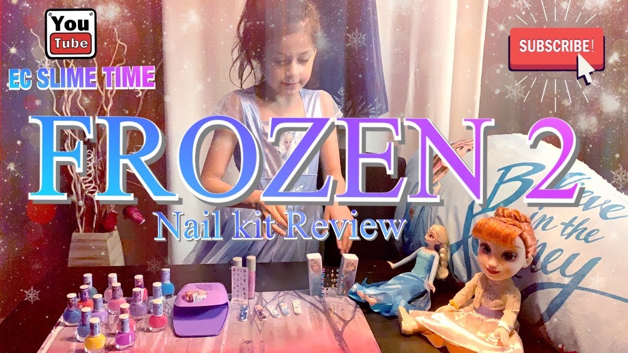 FROZEN 2 NAIL POLISH REVIEW BY EVELYNN - YouTube