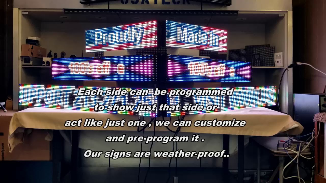 Master-slave LED SIGN , videos by USATECK - YouTube