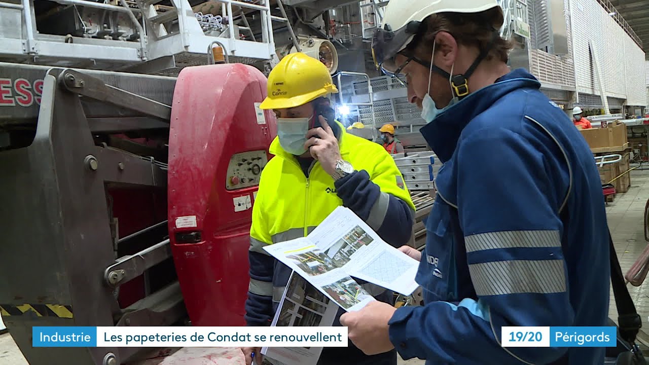 Installation d'une nouvelle ligne de production aux papeteries de ...