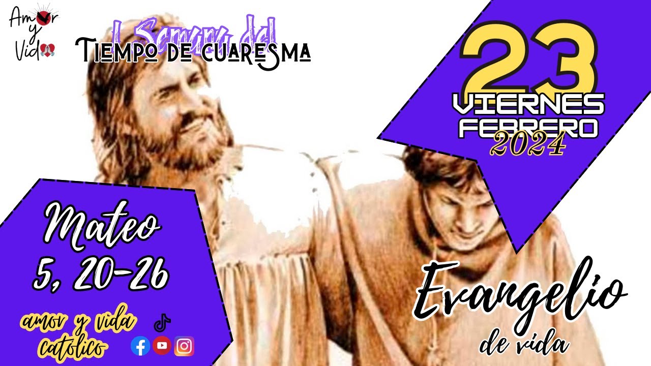 Mateo 5, 20-26 (Amor y Vida) - YouTube