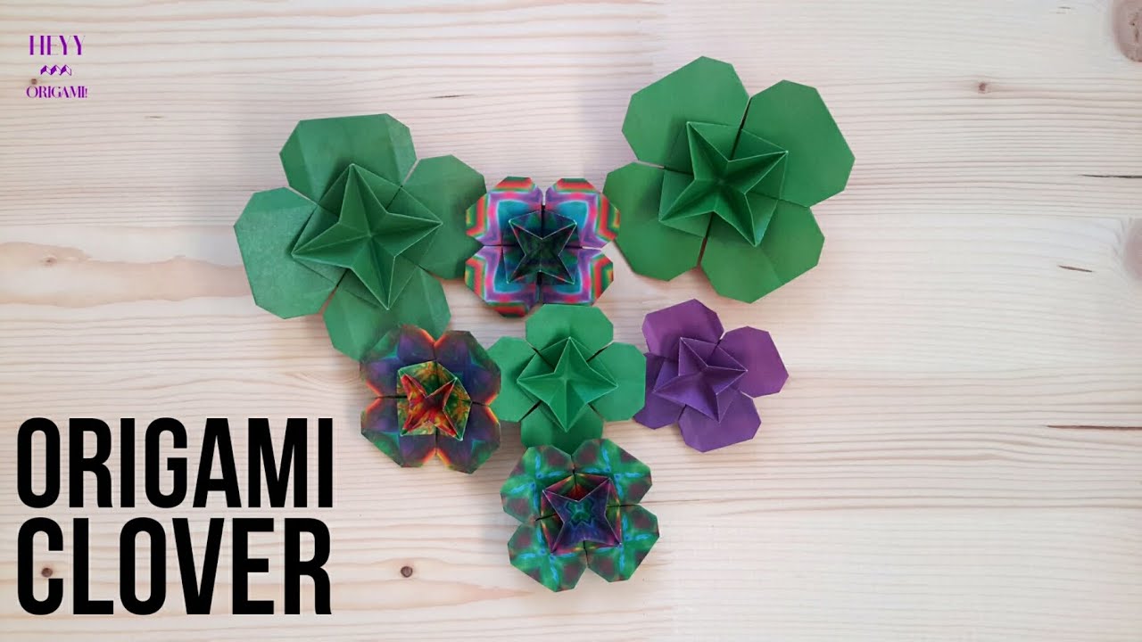 Origami Clover Tutorial - YouTube