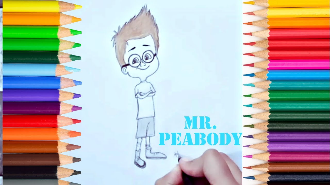 Easy Peabody Drawing || Mr. Peabody And Sherman || Easy Drawing - YouTube