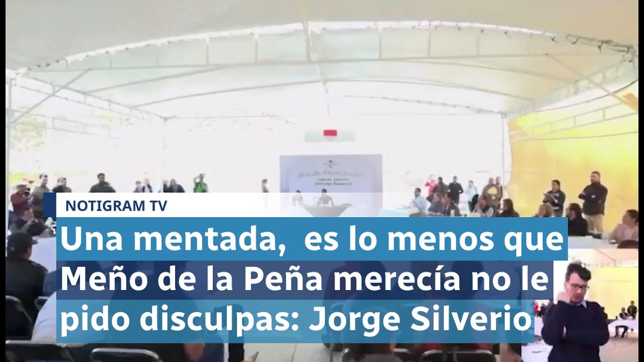 Una mentada, es lo menos que Meño de la Peña merecía, no le pido ...