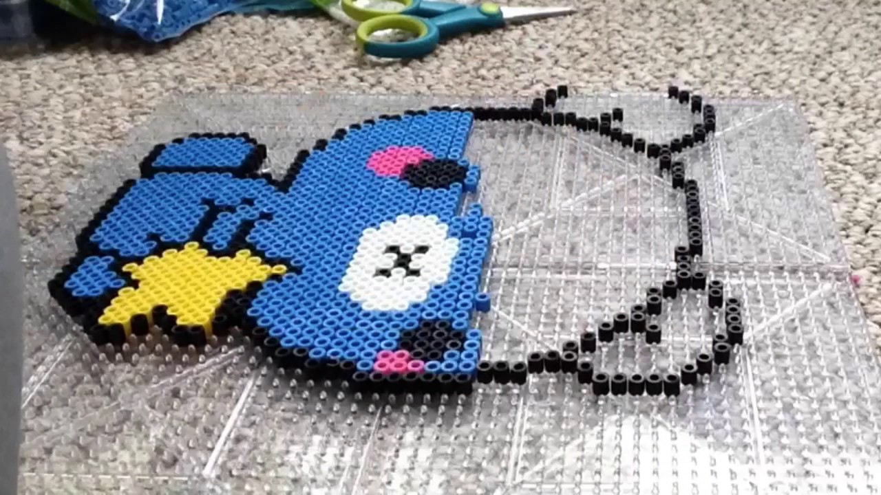 Cute Bear Hama Bead Perler Bead DIY Pattern - YouTube