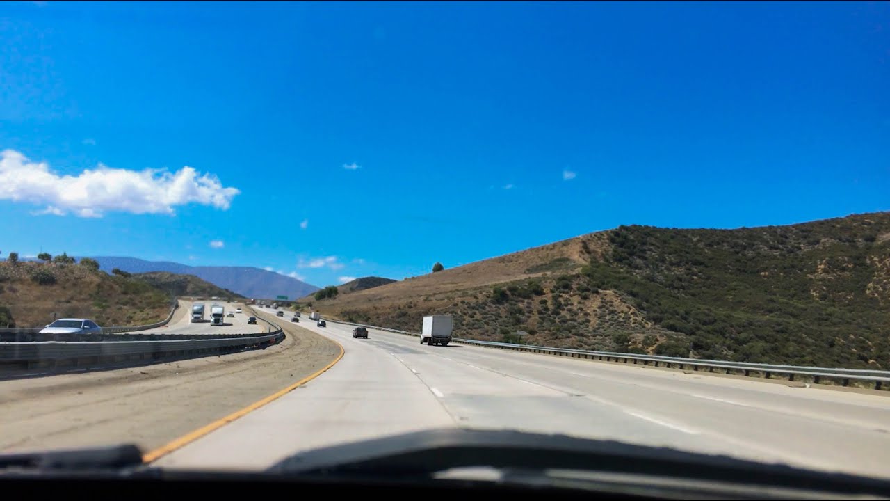 Burbank, CA to Bakersfield, CA - High Speed Driving Video - YouTube