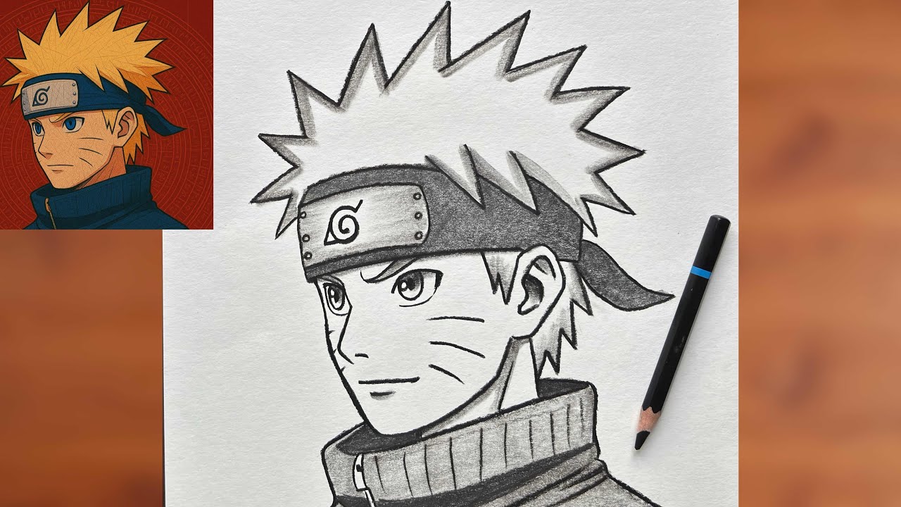 How to draw Naruto Uzumaki step by step || Easy Naruto sketch || Naruto ...