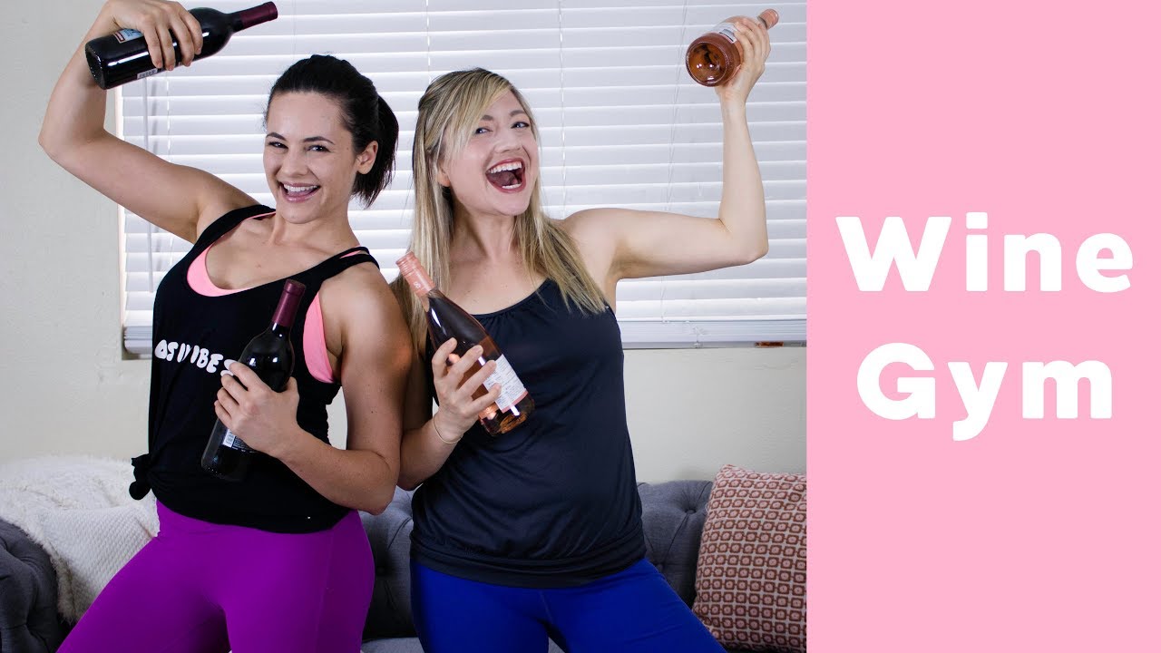 WINE GYM | Comedy Sketch Collab with Abbey Howe | VICKIE COMEDY - YouTube