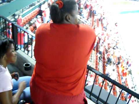 Crazy woman Dancing at Baseball Game Part 2 - YouTube