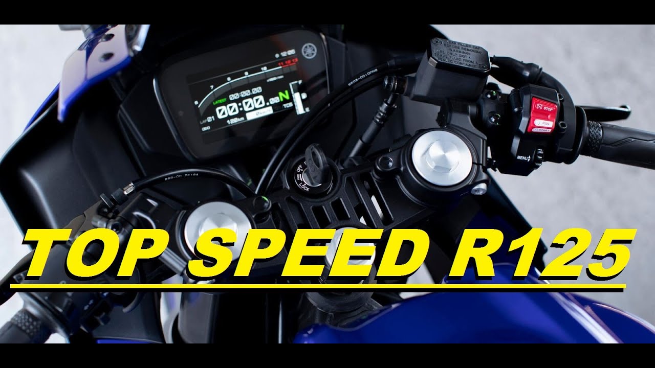 TESTANDO TOP SPEED R125 VELOCIDADE MAXIMA - YouTube