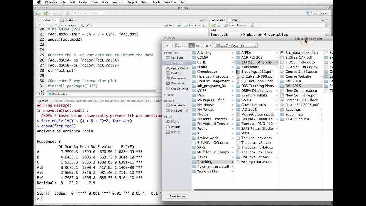 Lab 7, video 3: 3-way factorial analysis and visualization - YouTube