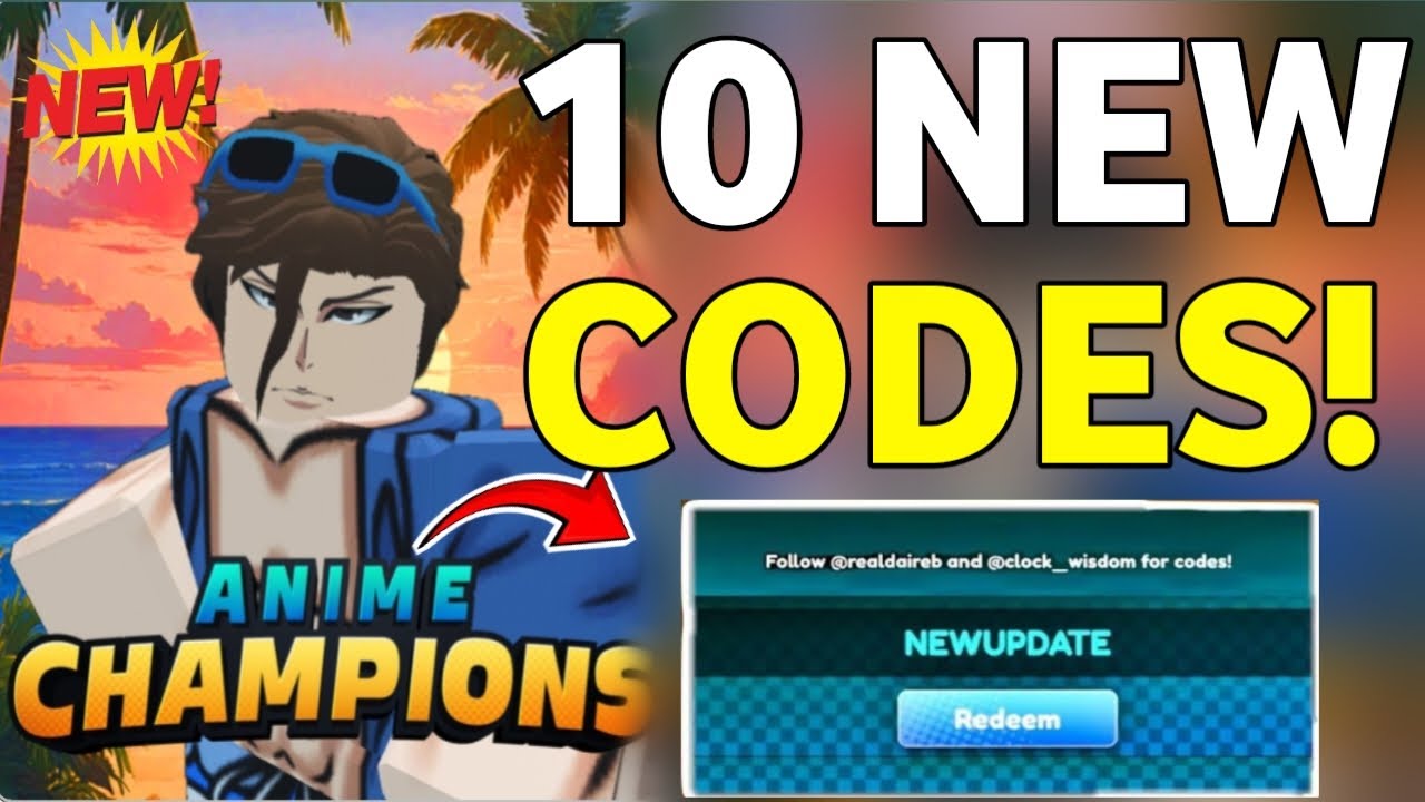 ⚡New⚡ All Working Codes For Anime Champions 2024 - Roblox Anime ...