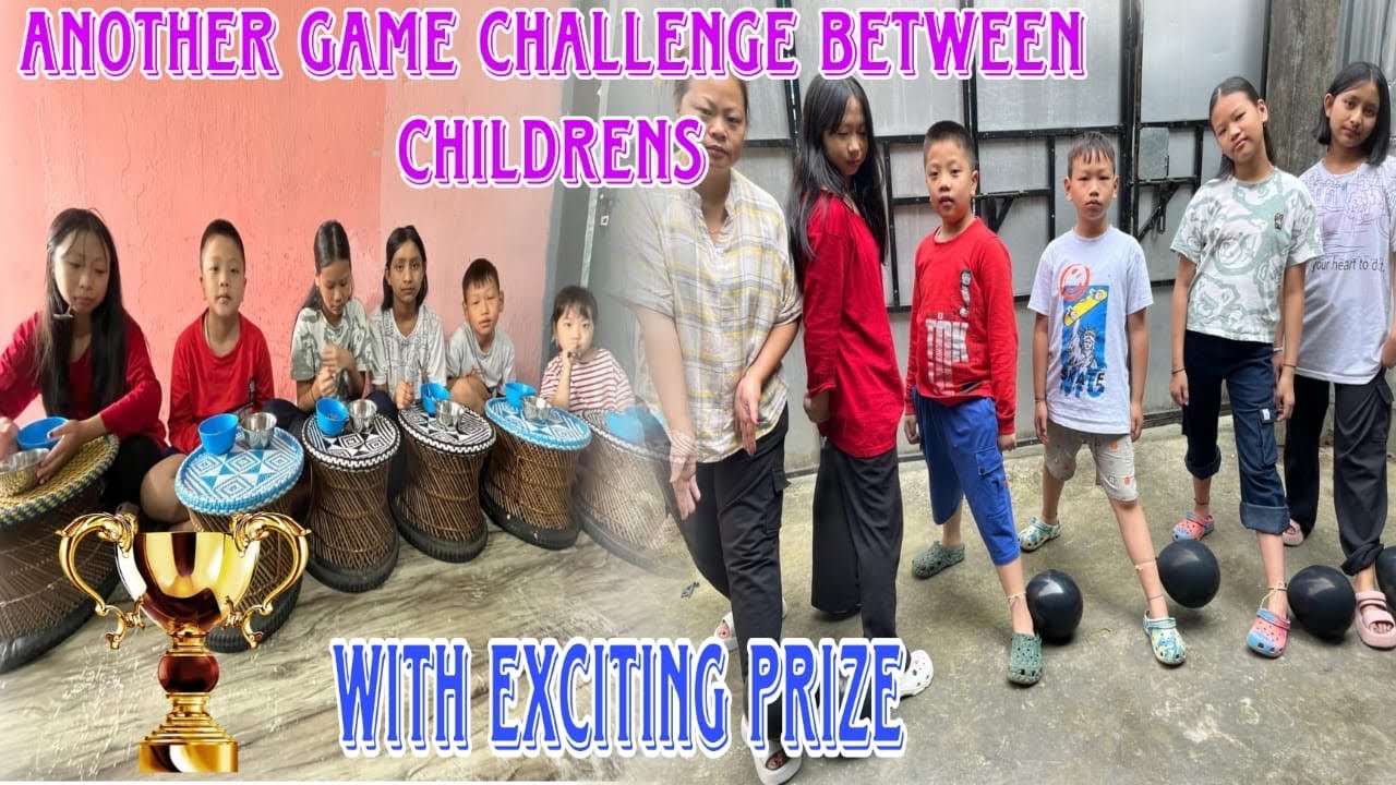 Another game challenge between childrens// with exciting prize 🏆 - YouTube