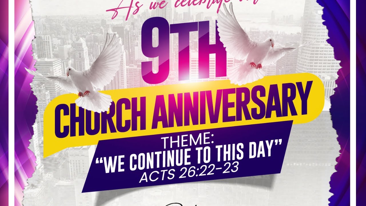 9TH CHURCH ANNIVERSARY VIDEO - YouTube