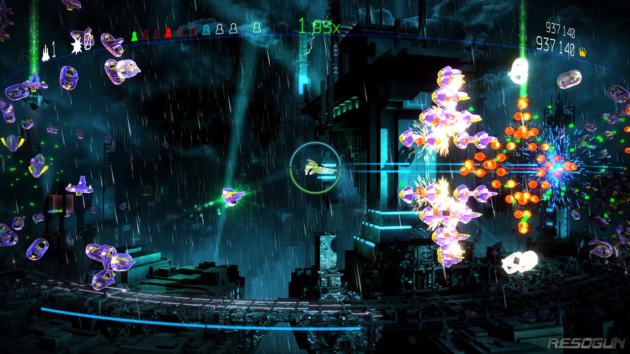 RESOGUN Gameplay 👾 PS4 - Classic shooter - YouTube