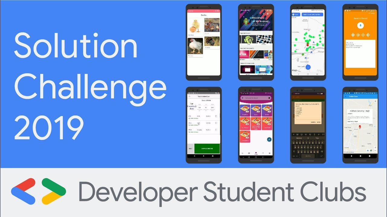 Developer Student Clubs Solution Challenge 2019 - YouTube